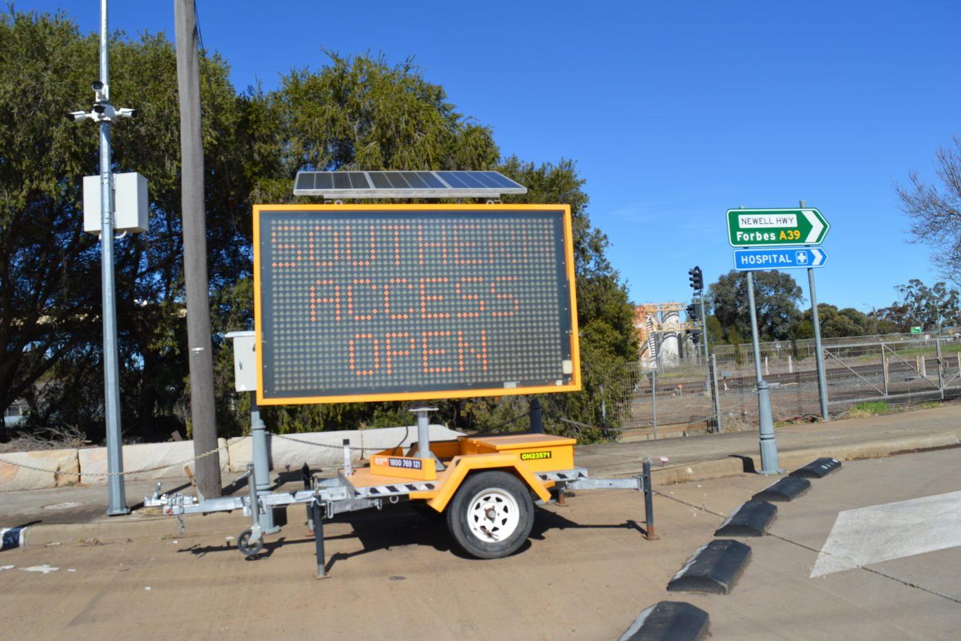 Access granted: Forbes road into Parkes open again